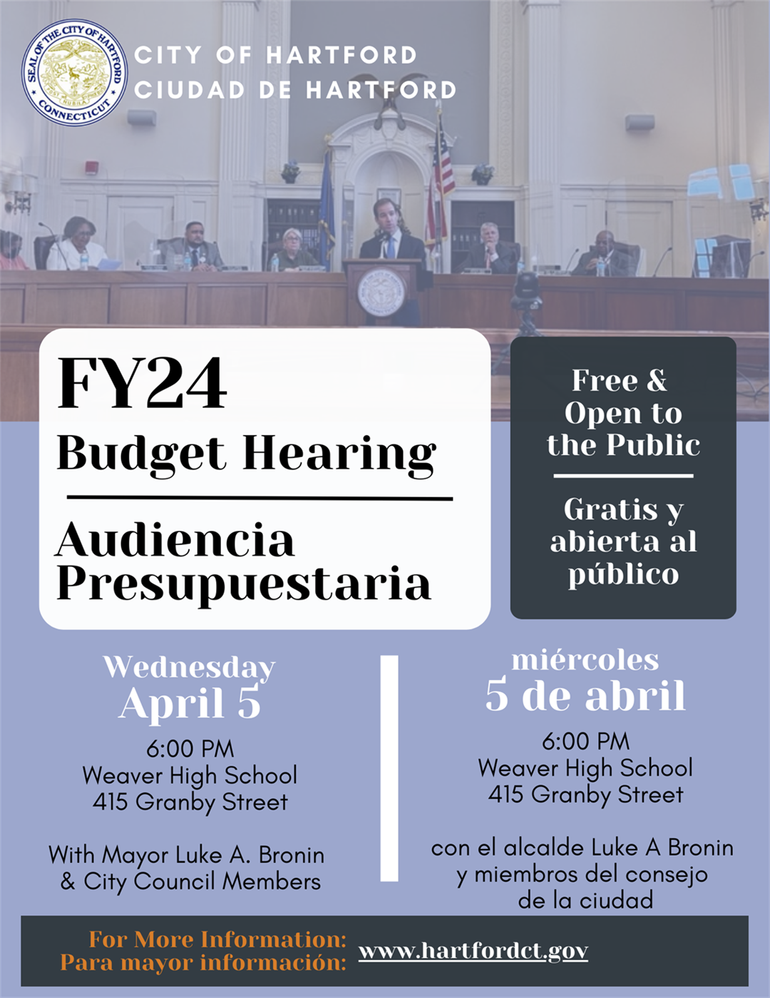 FY24 Budget Hearing 4-5-2023 – City of Hartford